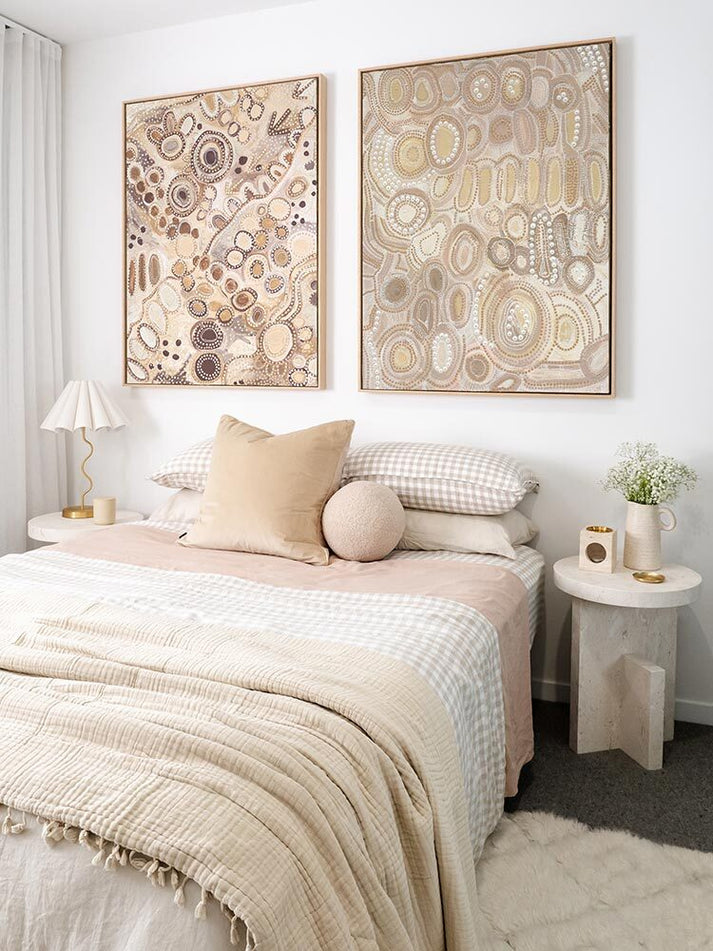 Ngu-Nha Neutral Brown - Buy Aboriginal Themed Canvas Art by Amanda ...